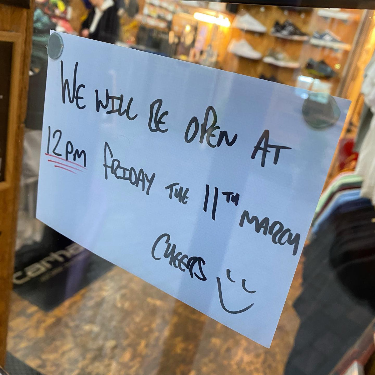 FYI… We open at 12 | Decimal.